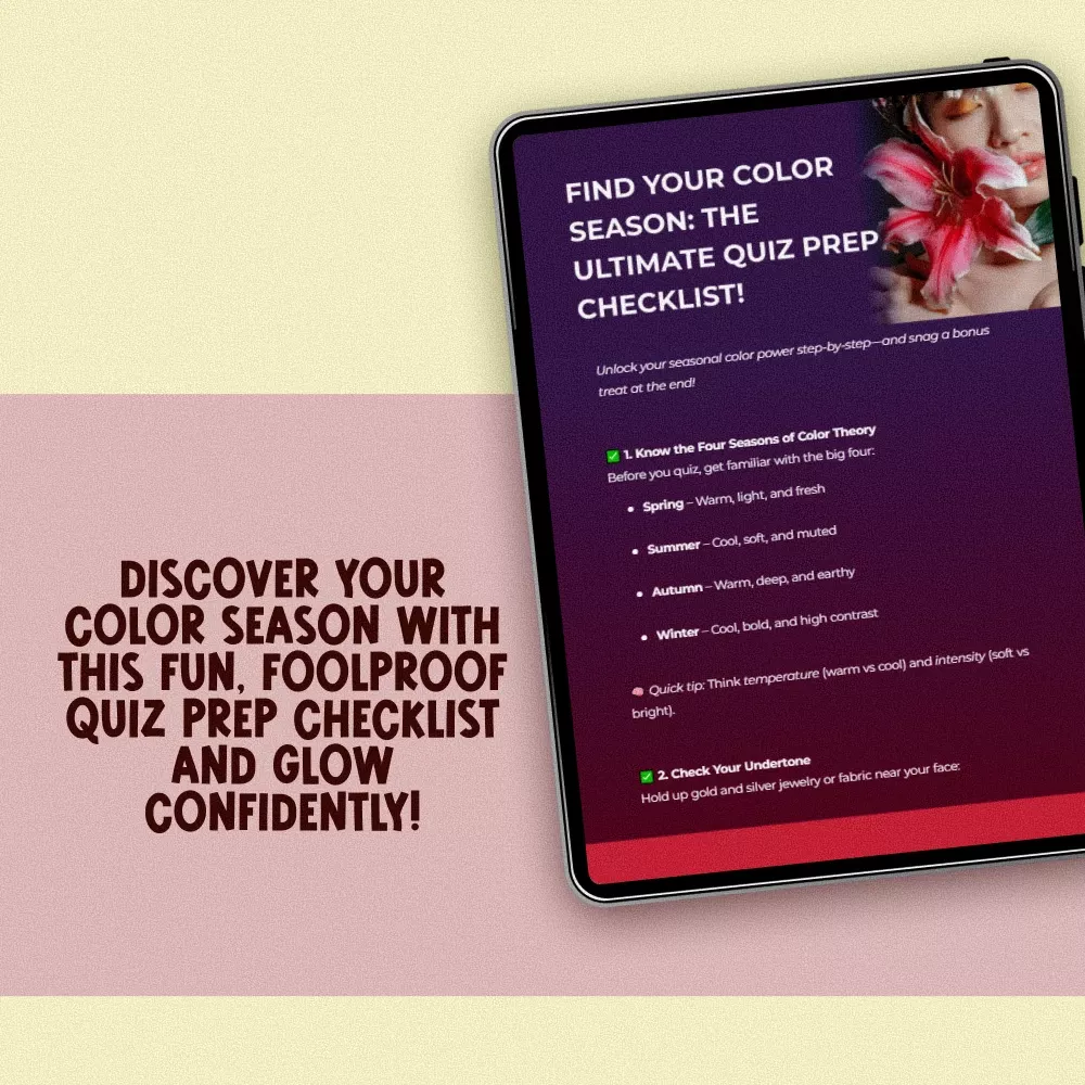 Find Your Color Season: The Ultimate Quiz Prep Checklist! | Color ...